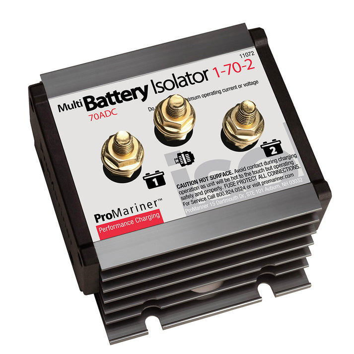 ProMariner Battery Isolator 1 Alternator 2 Battery 70 AMP 11072 ...