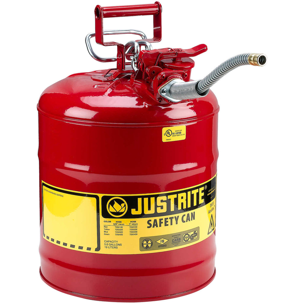 Justrite Logo Justrite® Type II AccuFlow™ Safety Cans – Ripping It Outdoors