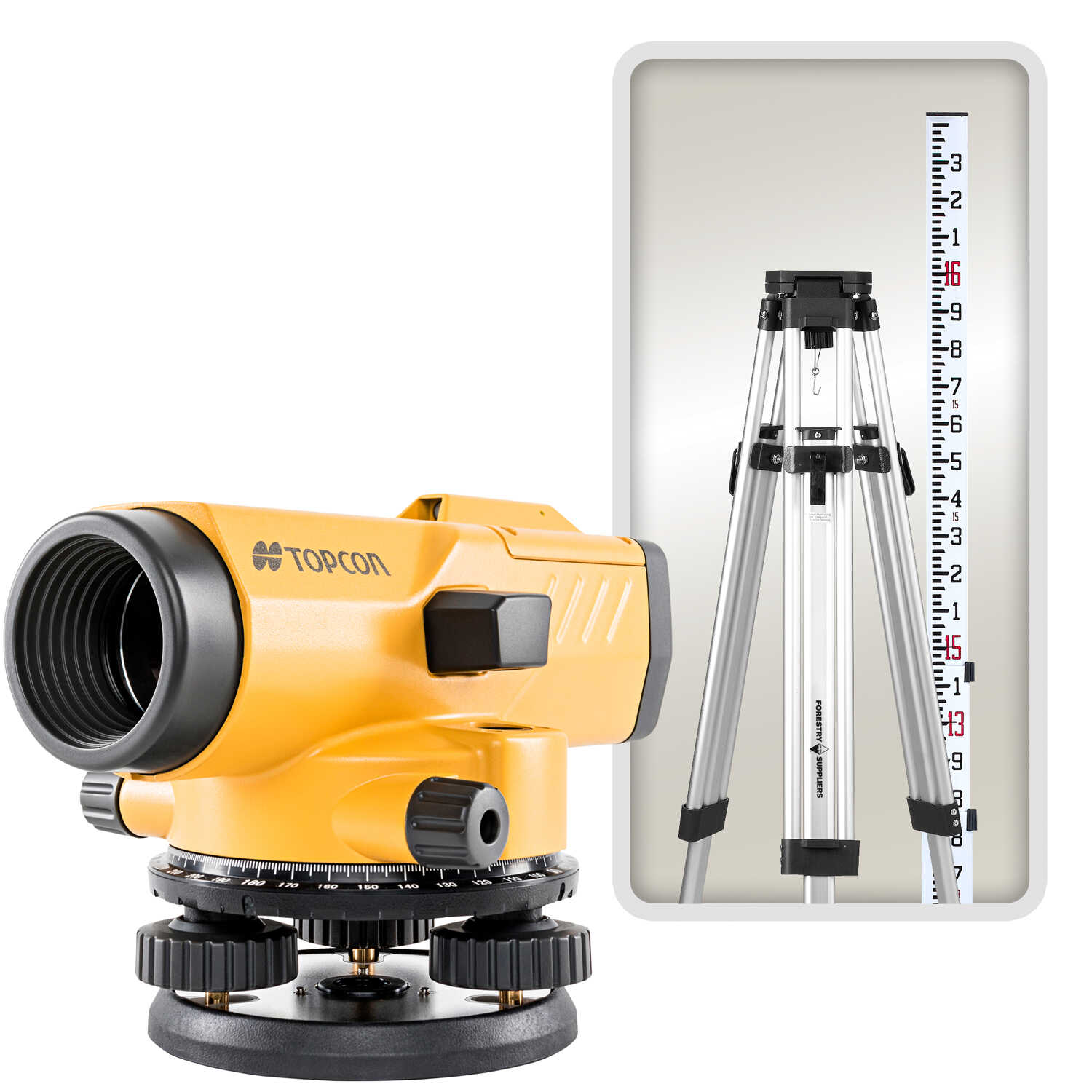 Topcon Laser Level Topcon AT-B3A/PS Automatic Level Kit – Ripping It ...