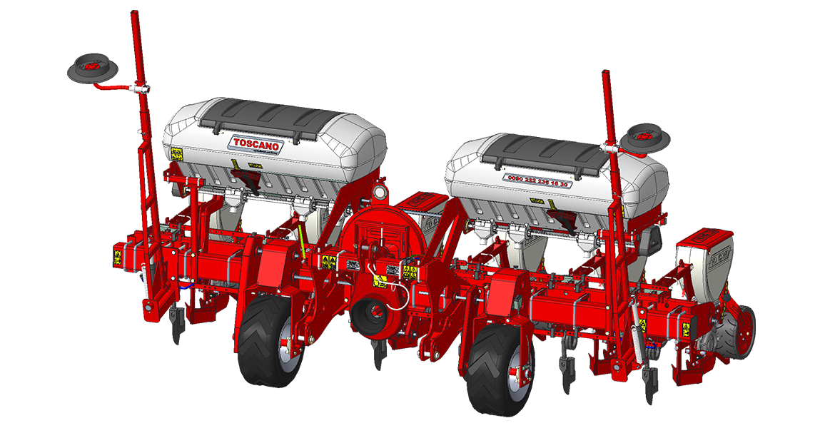 TOSCANO | Pneumatic Seeder Telescopic – Axe Type | Model 6 Units | Tot ...