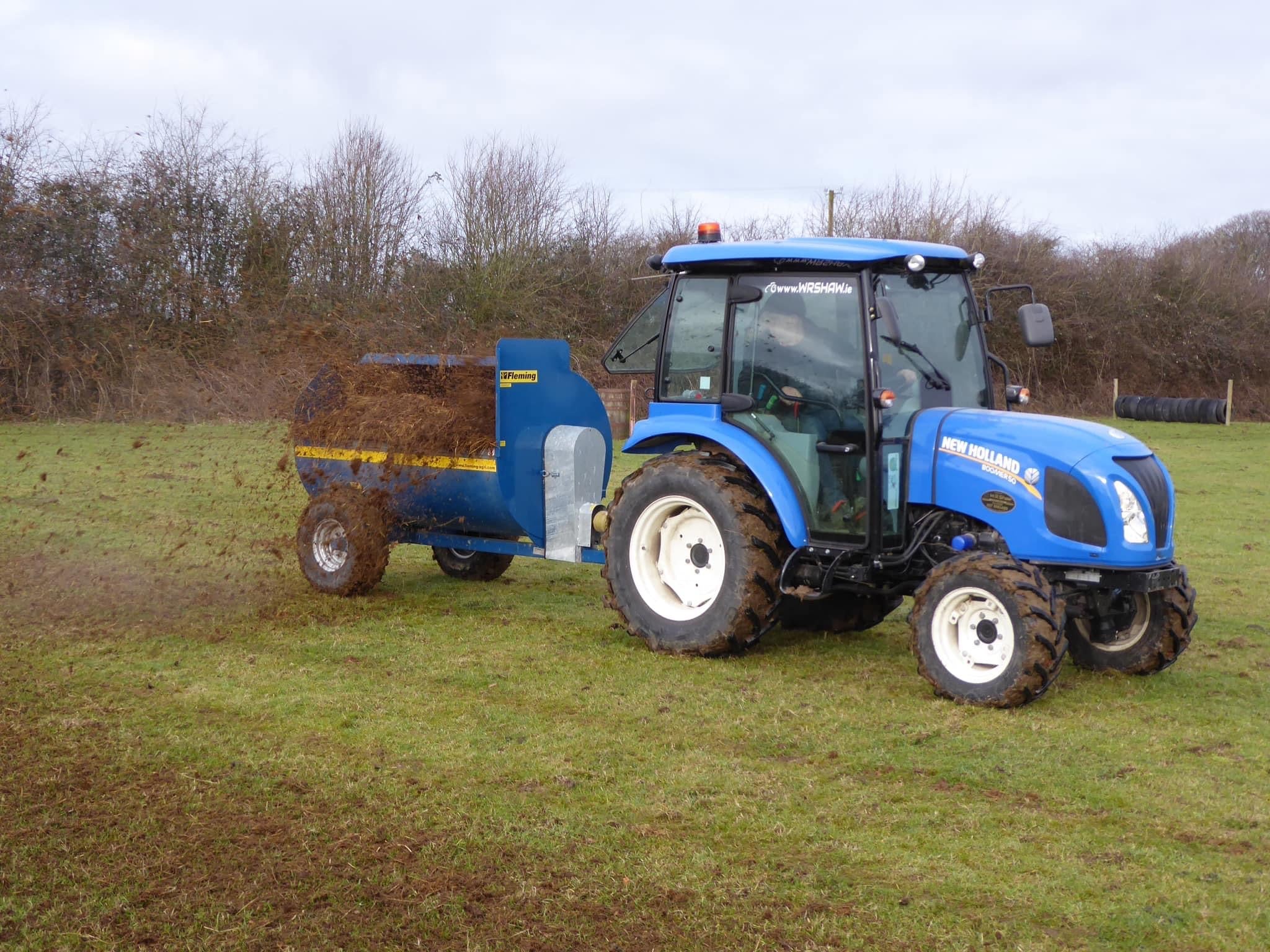 Fleming Muck Spreader | Model MS150 | Width 54" | 25-50 HP | For Tract ...
