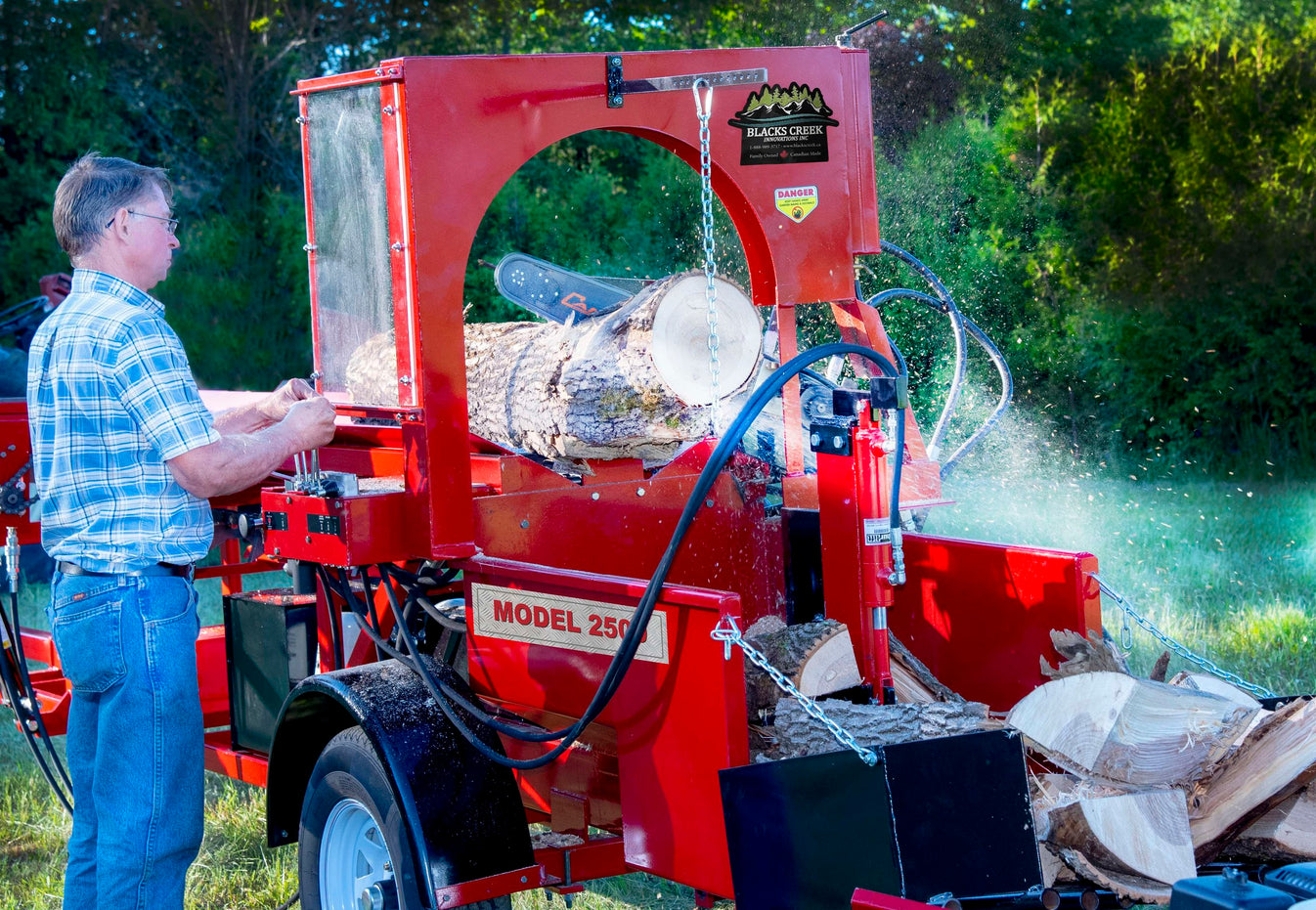 Blacks Creek Firewood Processor | Model 2500 - Stand Alone & PTO Drive ...