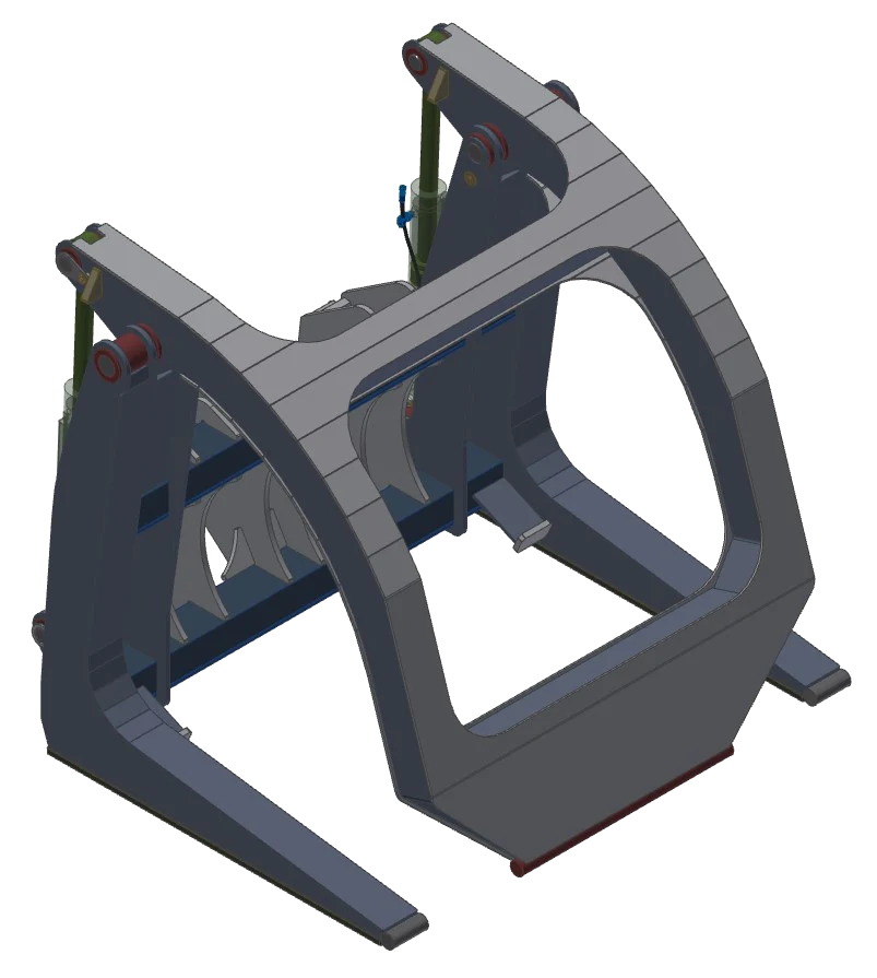 TAG Heavy Duty Paddle Clamp Mill Yard Forks | Carriage Width 80"-110 ...