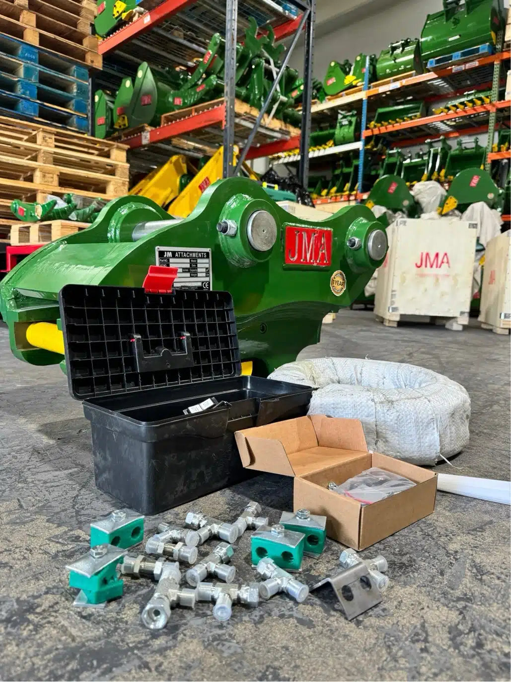 JMA Attachments Variable Dual Lock Hydraulic Quick Coupler | Pin Size ...
