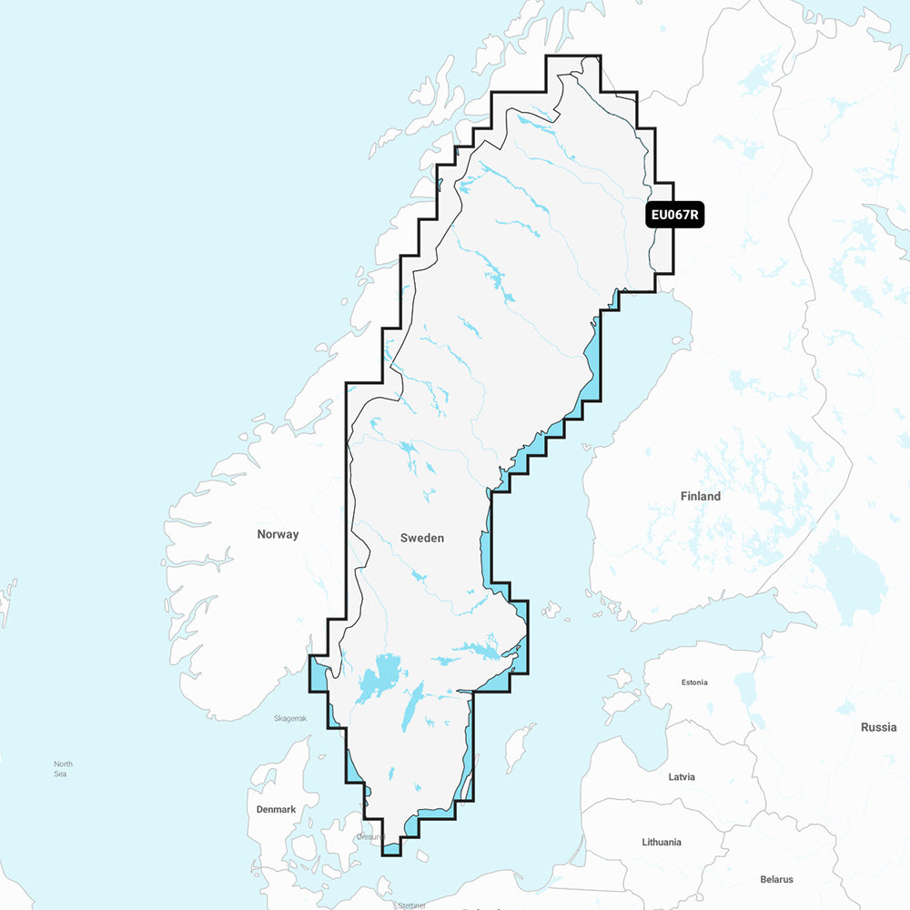 Garmin Navionics Vision NVEU067R Sweden Lakes Rivers Inland Marine ...